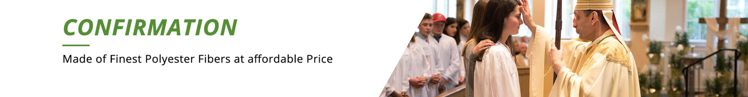 White/Red Catholic Confirmation Robes and Gowns | IvyRobes – Ivyrobes