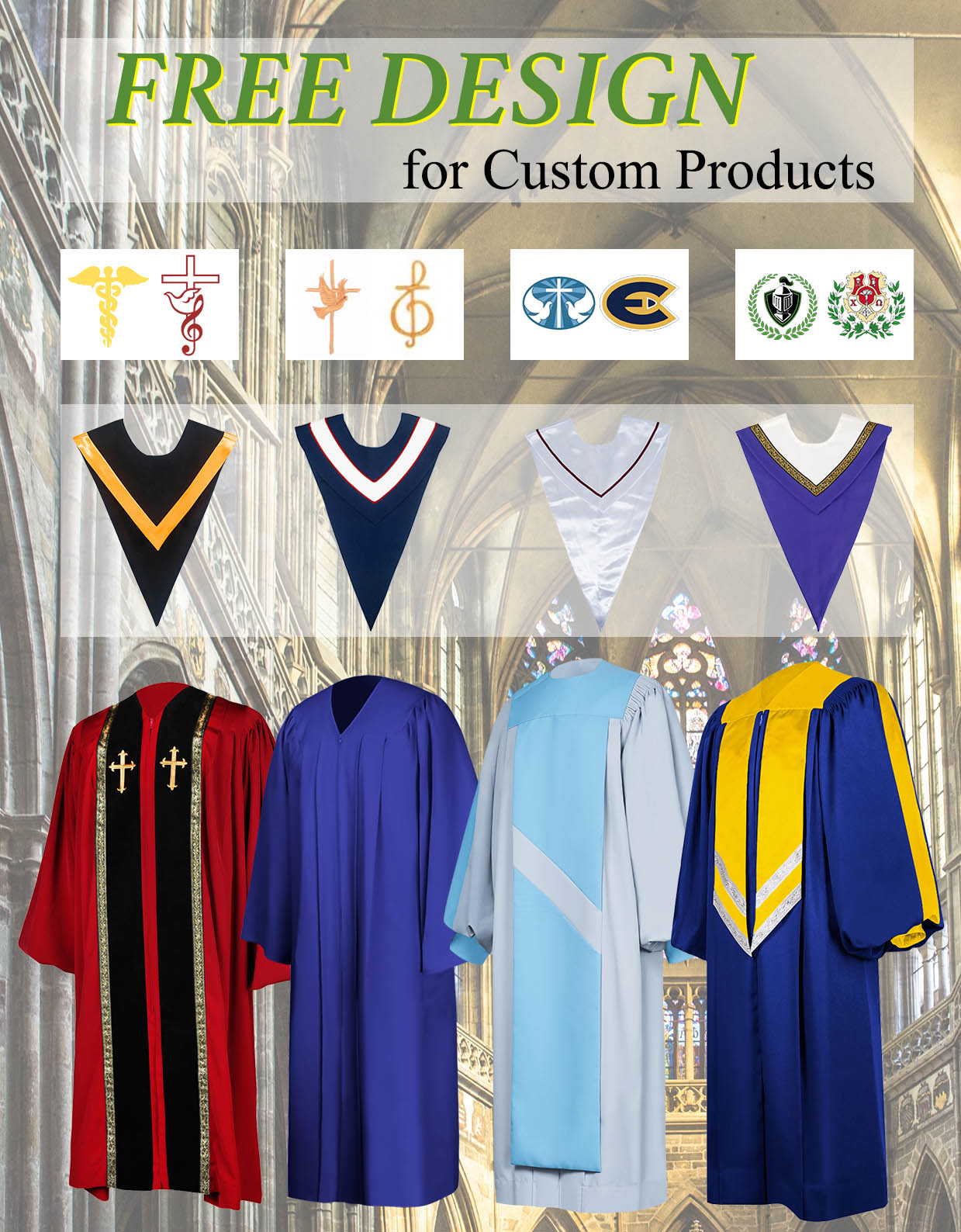 Superb Robes for Choirs, Clergy, Baptism, Confirmation | IvyRobes ...