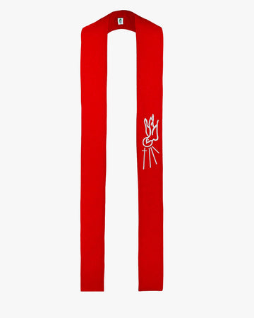 Descending Dove White / Red Catholic Confirmation Stoles | IvyRobes ...