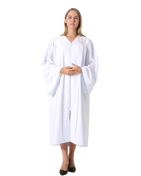 Baptismal Robe with Dove - White – Ivyrobes