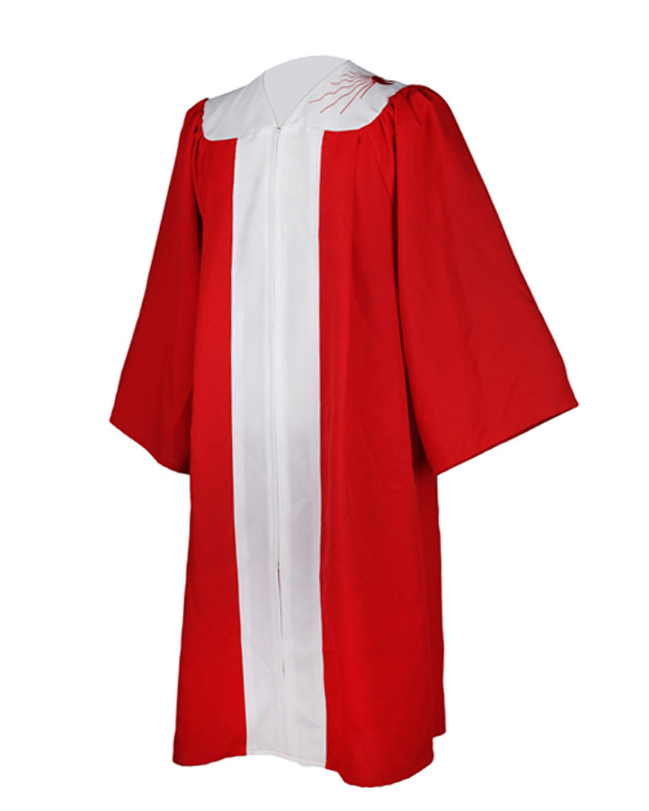 White/Red Catholic Confirmation Robes and Gowns | IvyRobes – Ivyrobes