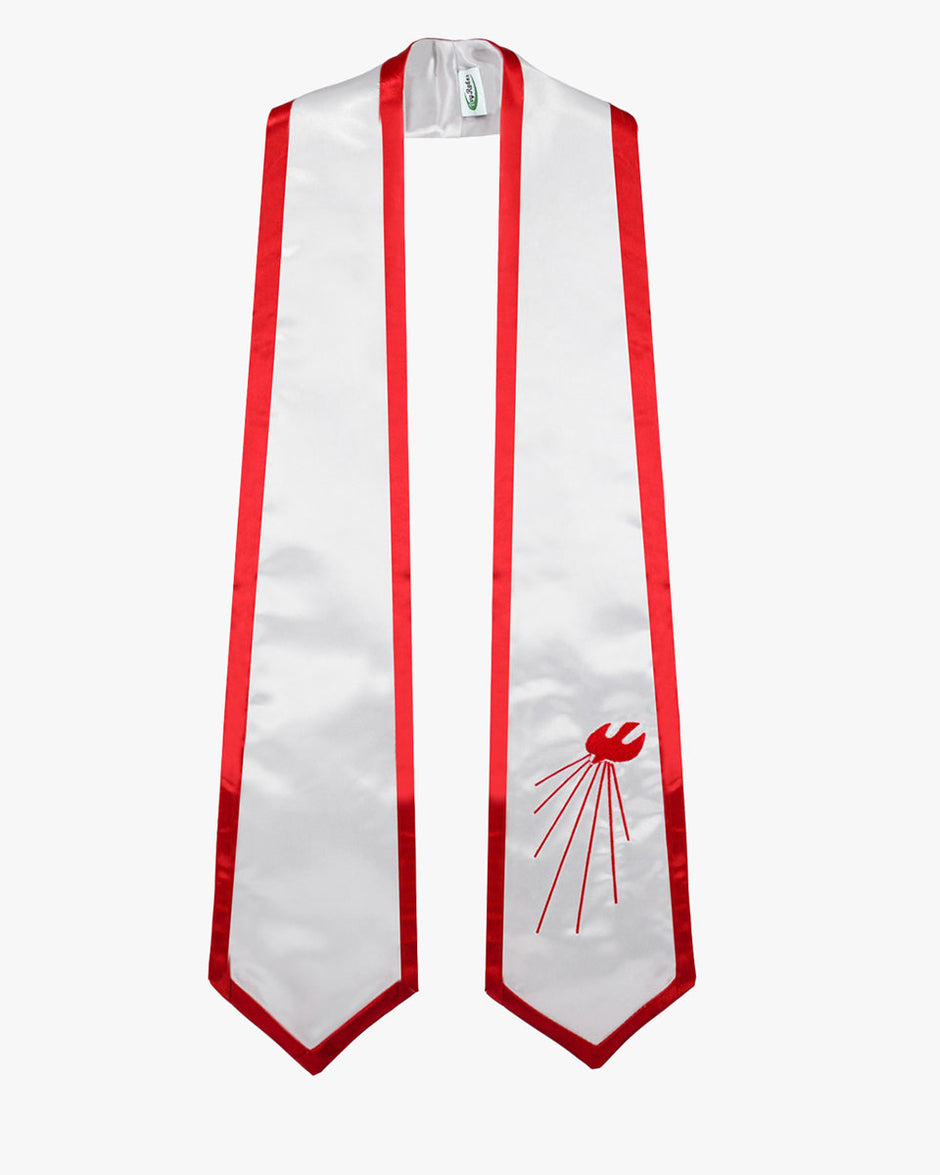 Descending Dove White / Red Catholic Confirmation Stoles | IvyRobes ...